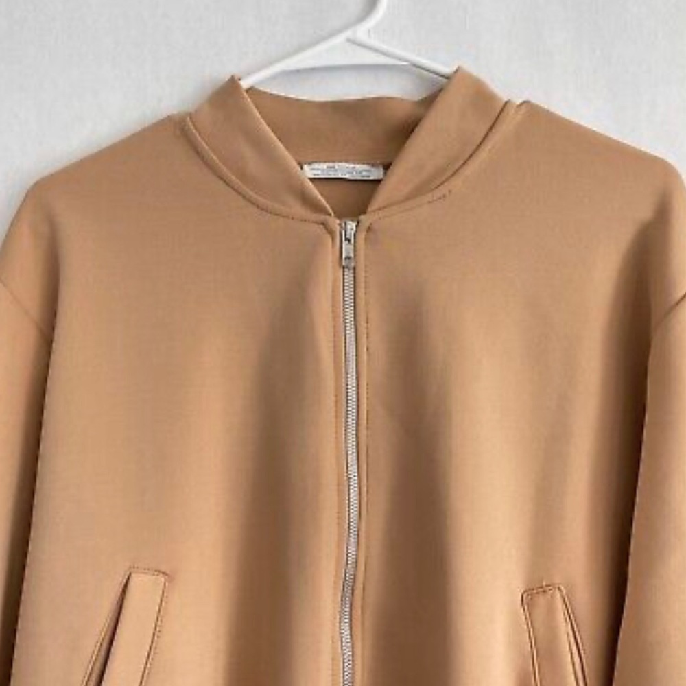 Zara Tan Bomber Jacket - Gem